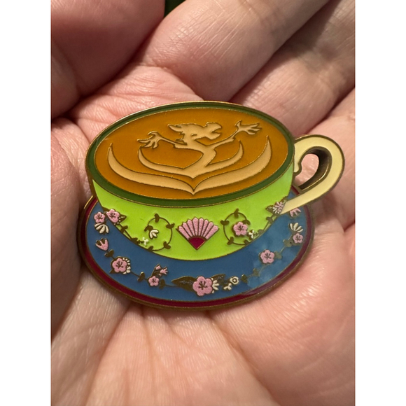 Disney | Accessories | Loungefly Disney Princess Latte Art Enamel Pin ...